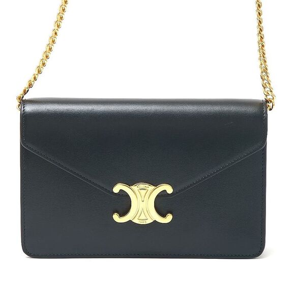 Celine | Bags | Celine Calfskin Chain Wallet Crossbody Bag | Poshmark